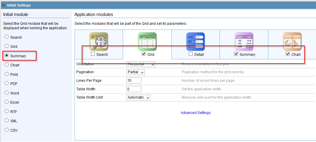 Grid Application Using Dynamic Summary Scriptcase Blog Development Web Design Sales And
