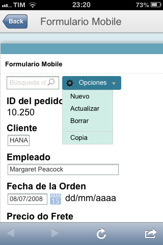 Formulario Mobile