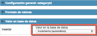 Edición de un campo de selección de uso de otra forma