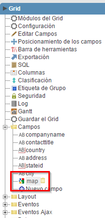 GoogleMaps en Grids
