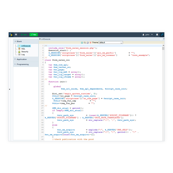 Programing - Features - Scriptcase