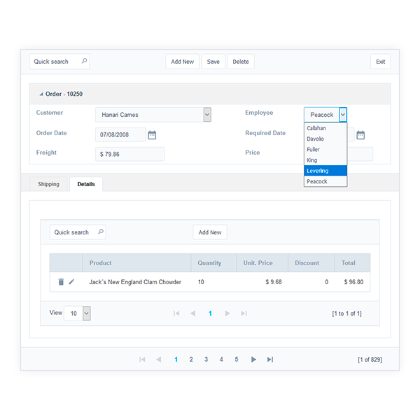 Forms - Features - Scriptcase