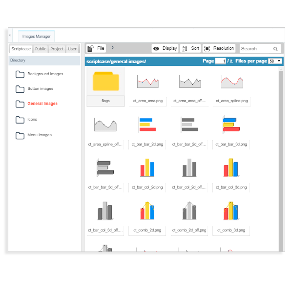 Interface - Features - Scriptcase